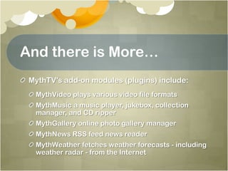 John jennings mythtv | PPT