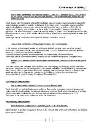 John karanja thairu official resume 2018 | DOCX