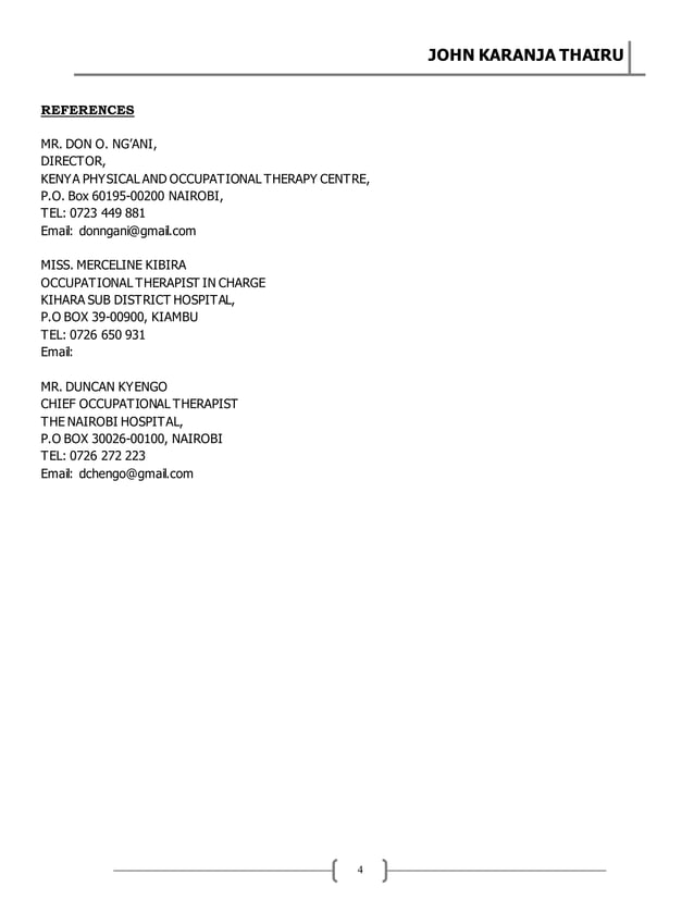 John karanja thairu official resume 2018 | DOCX