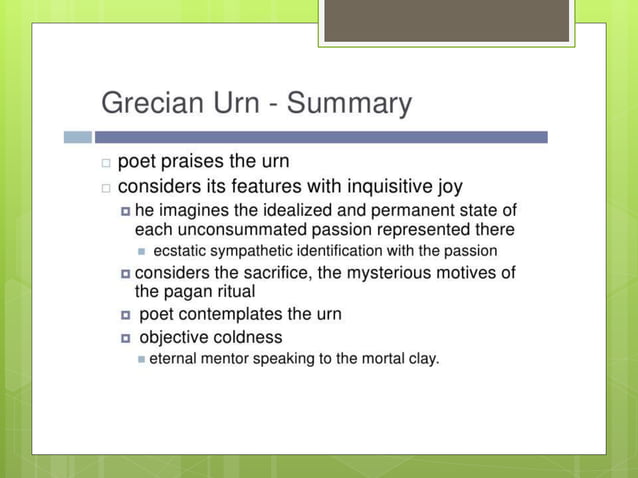 John keats and his poems