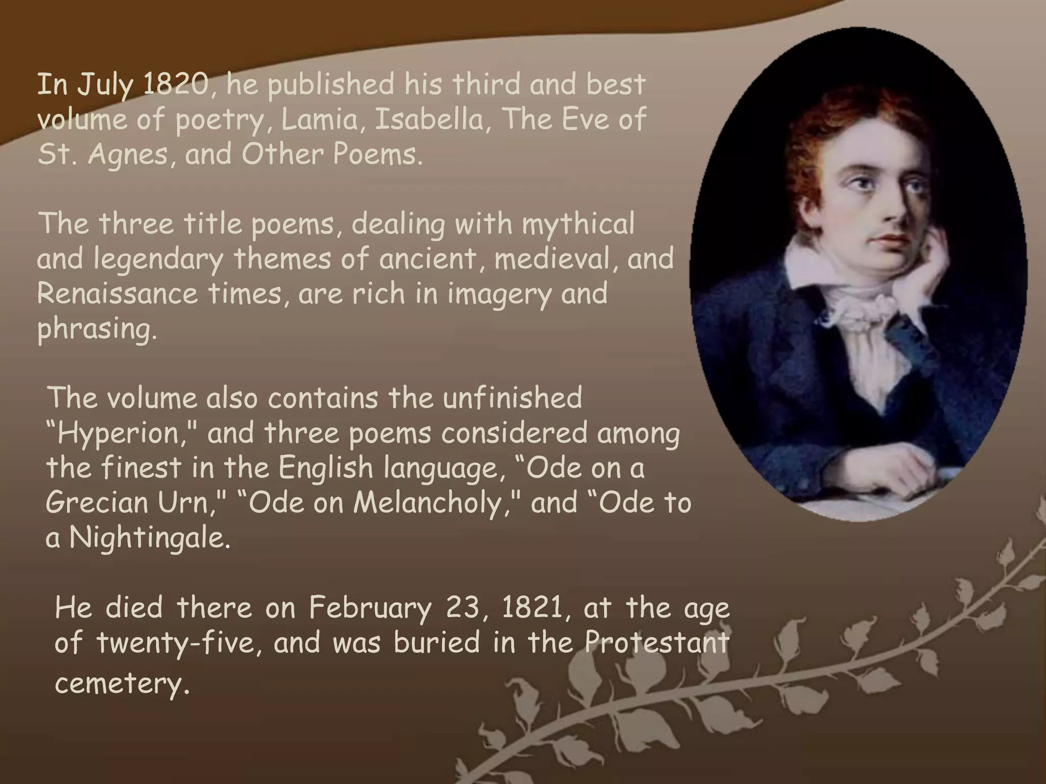 John keats (ode of the grecian urn) | PPTX