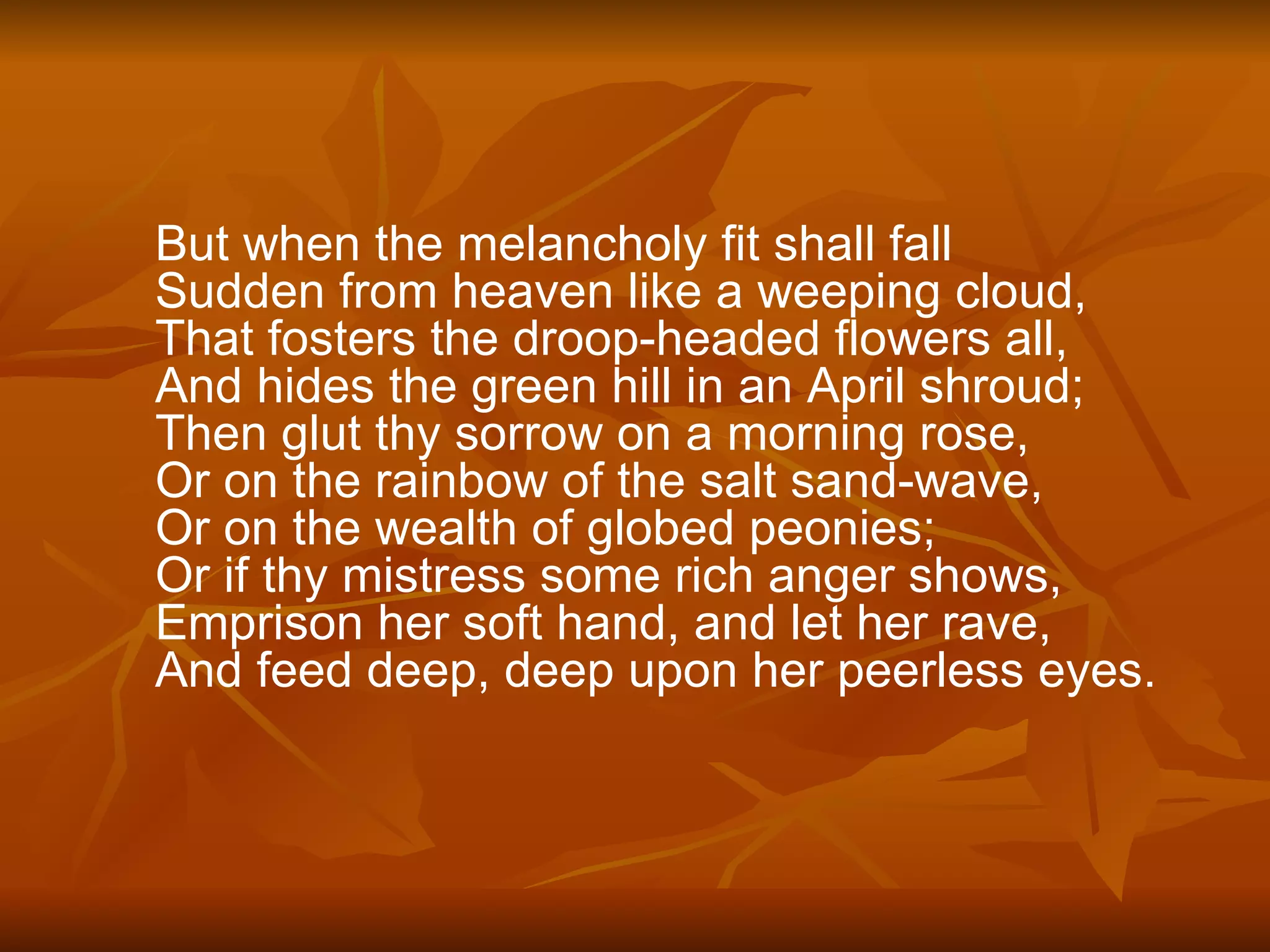 John Keats Parte 1 | PPT