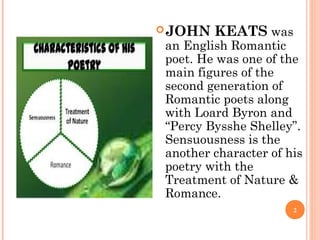 John keats sensuousness | PPT