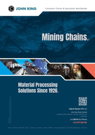 John King Mining catalog conveying chain & Sprocket | PDF