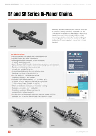 John King Mining catalog conveying chain & Sprocket | PDF