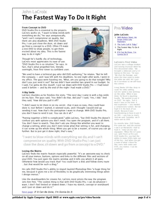 John LaCroix's selected press clippings | PDF