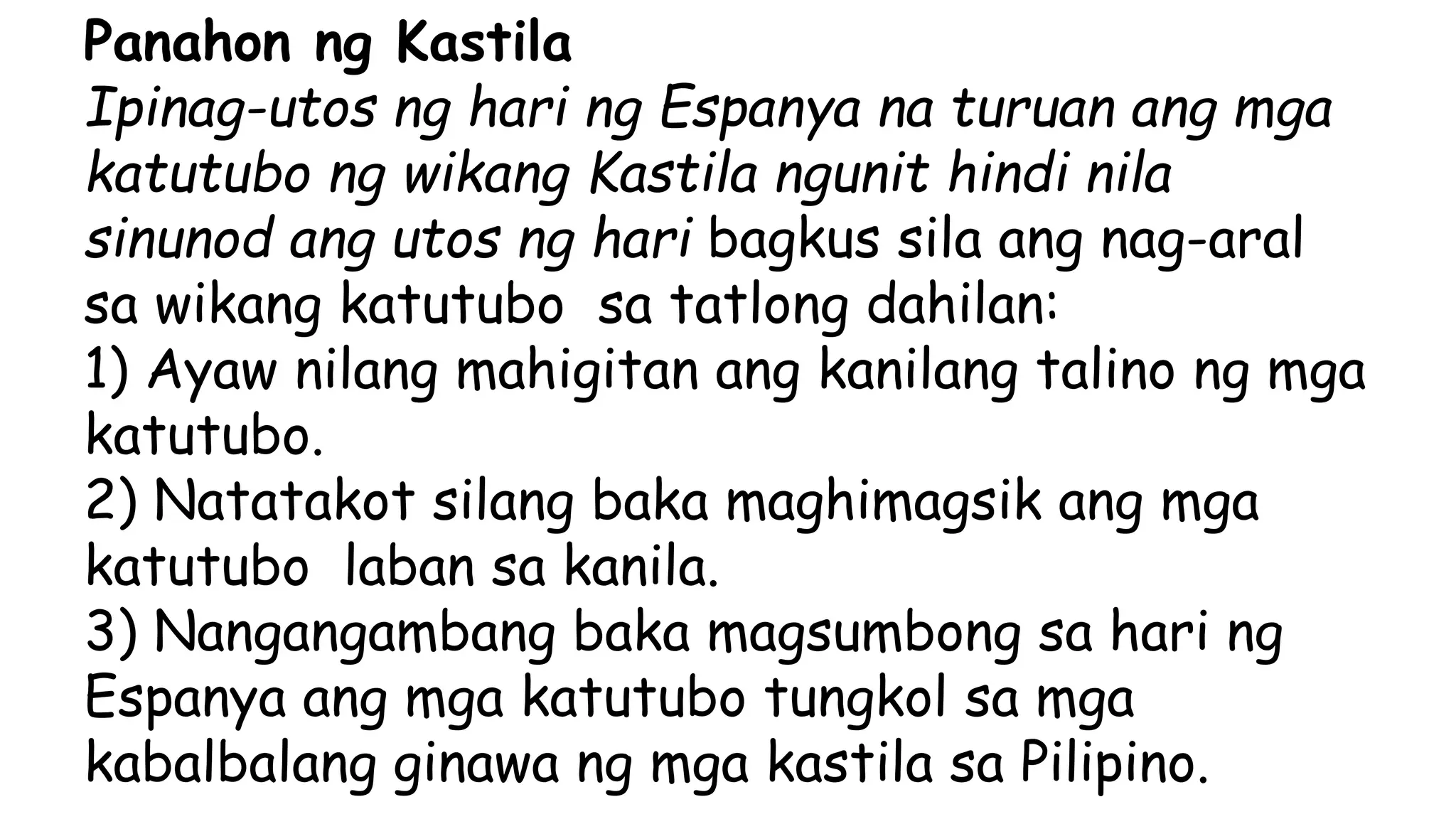 john las3a Kasaysayan ng pag-unlad ng Wikang Pambansa sa panahon ng ...