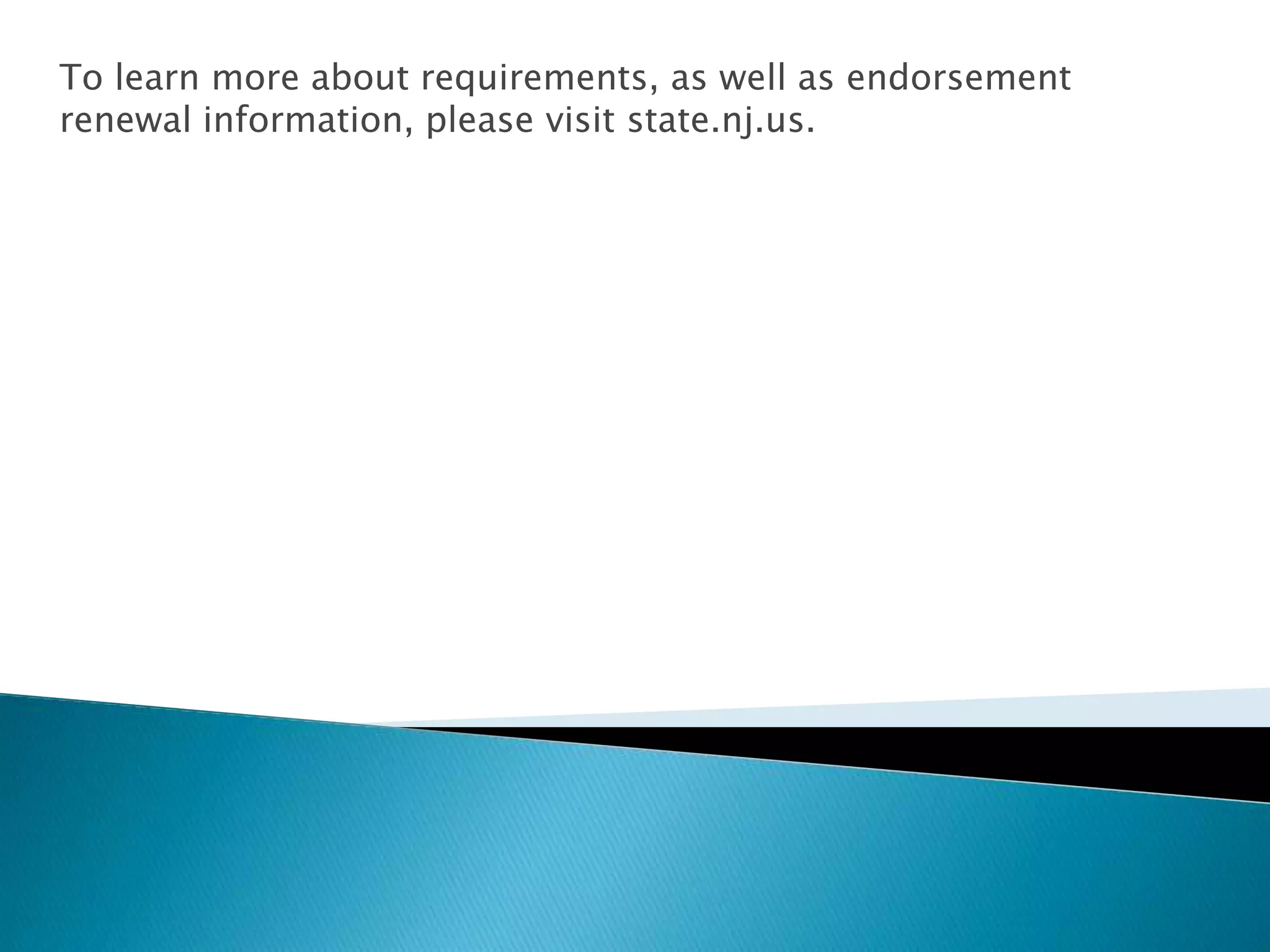 New Jersey School Bus Driver Requirements | PPTX