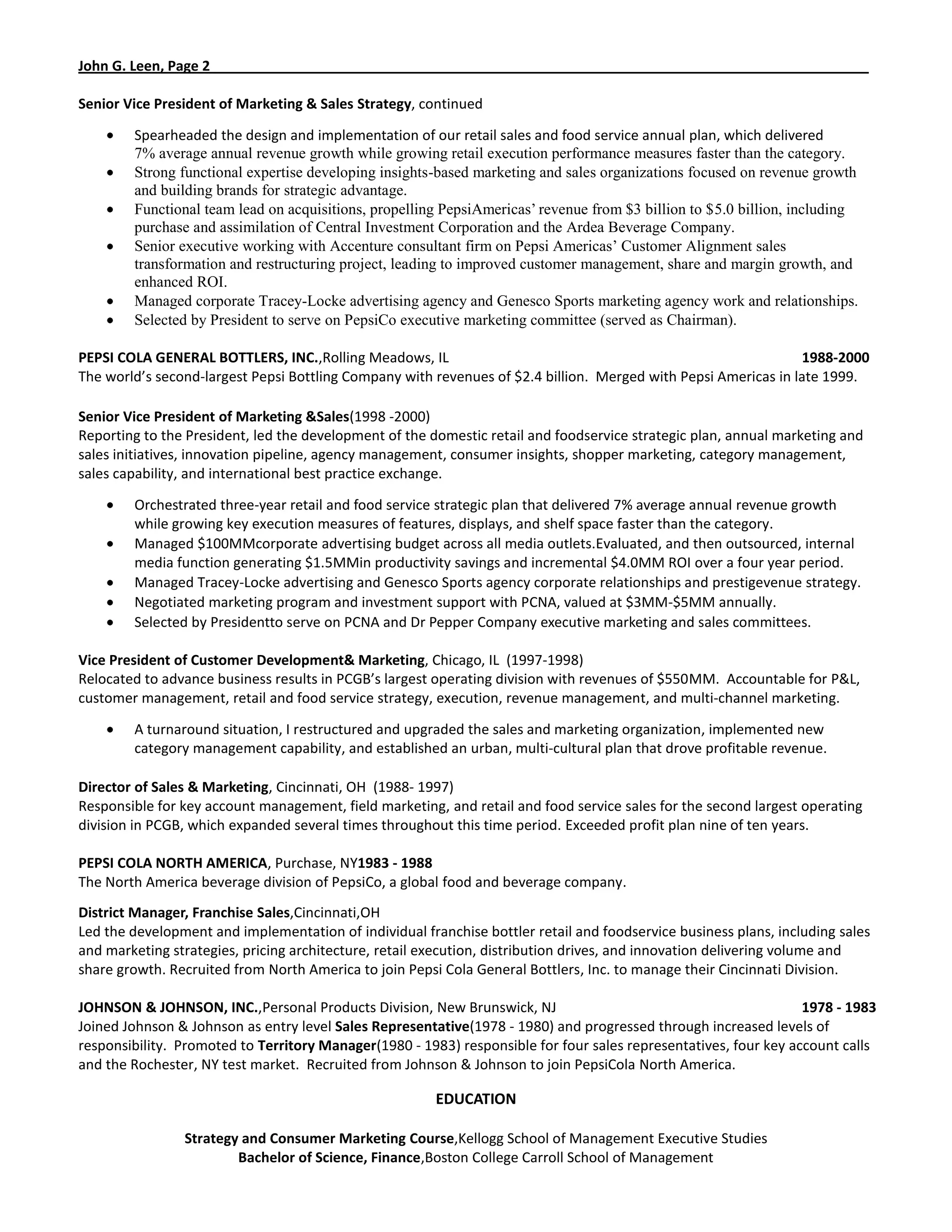 John Leen Resume | DOCX