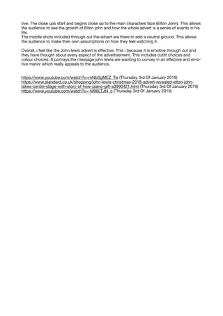 John lewis analysis | PDF