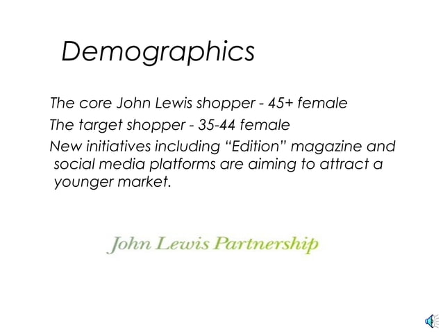 John Lewis Case Study | PPT