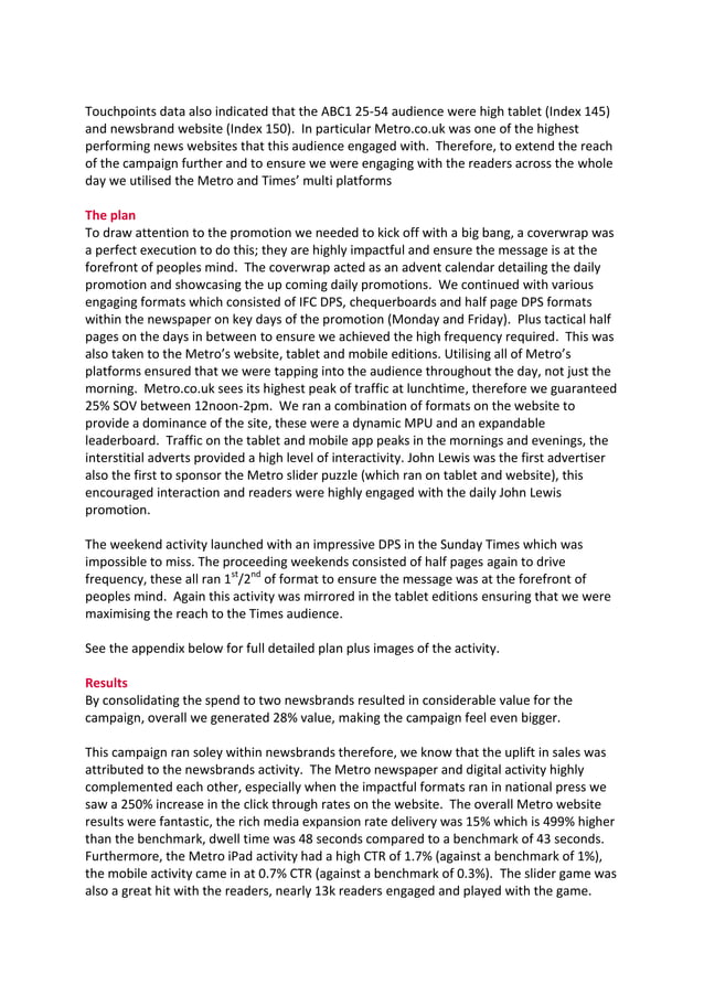 John Lewis – Shop Spring: Case Study | PDF