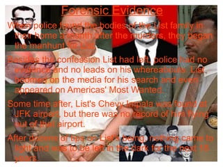 Famous Criminal Presentation - John List - Ms Chang | ODP