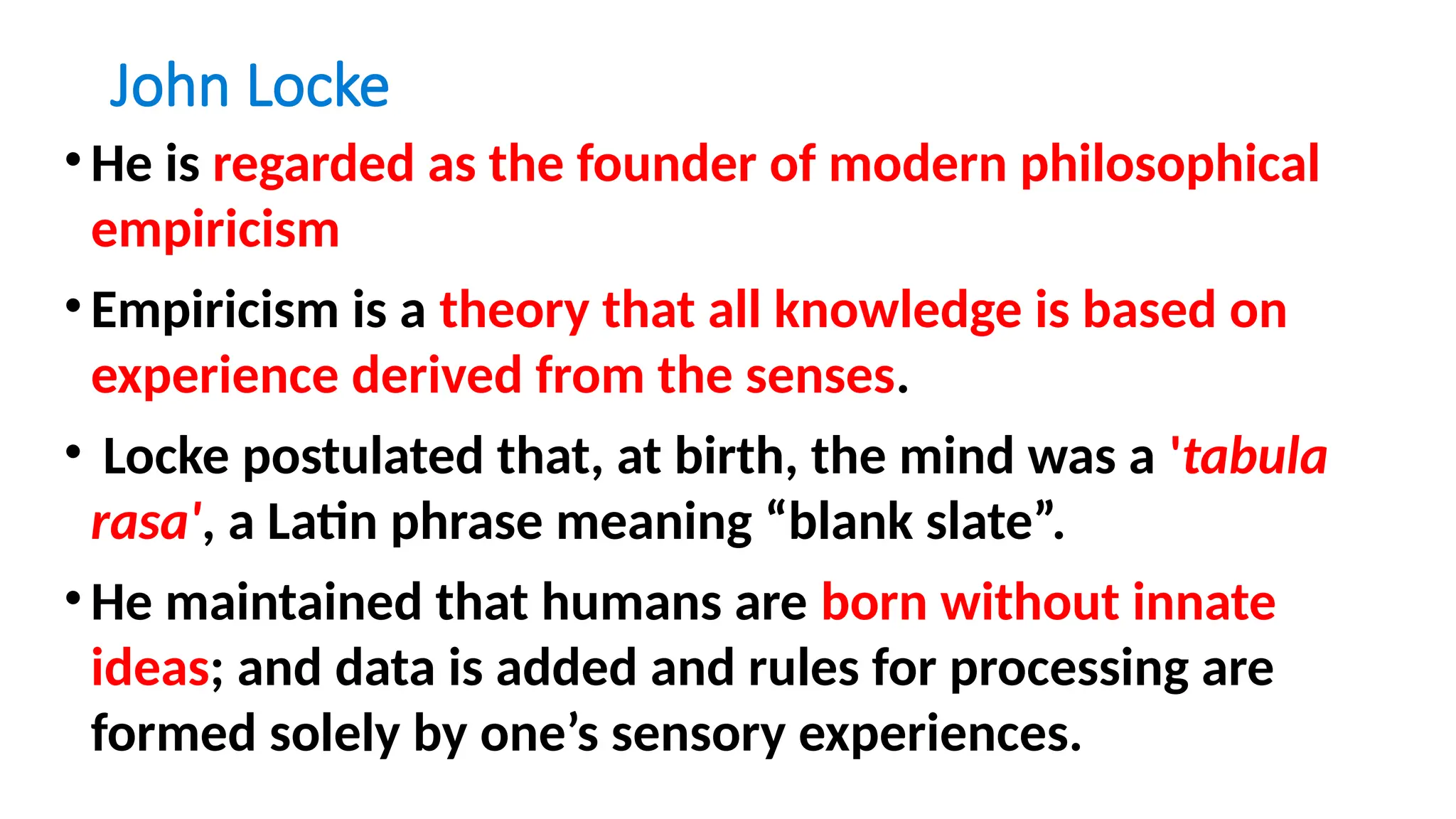 JOHN LOCKE, IDEAS, CONCEPTS, THEORY and WORK | PPTX
