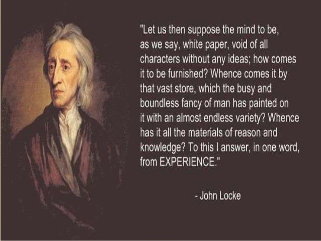 John Locke philosophy of man