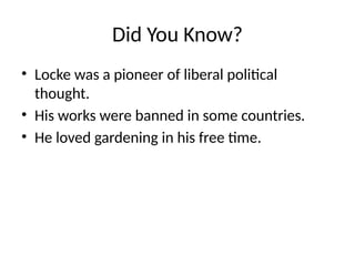 John_Locke_Biography HS_Presentation.pptx. | PPTX