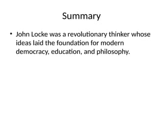 John_Locke_Biography HS_Presentation.pptx. | PPTX