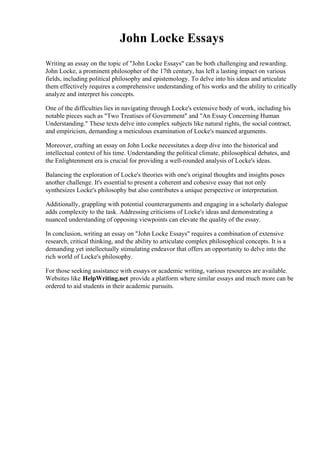 John Locke Essays.pdf