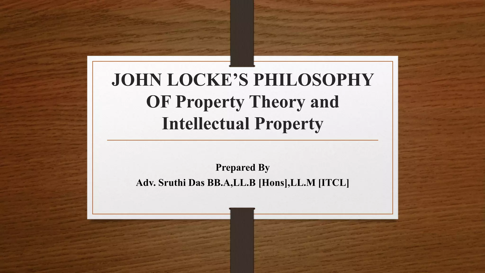 John locke philosophy of property | PDF