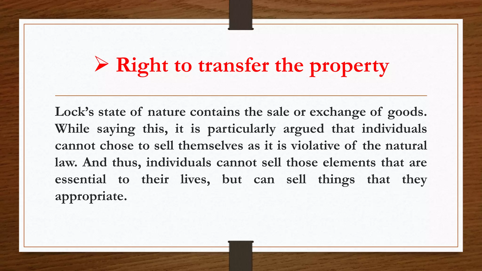 John locke philosophy of property | PDF