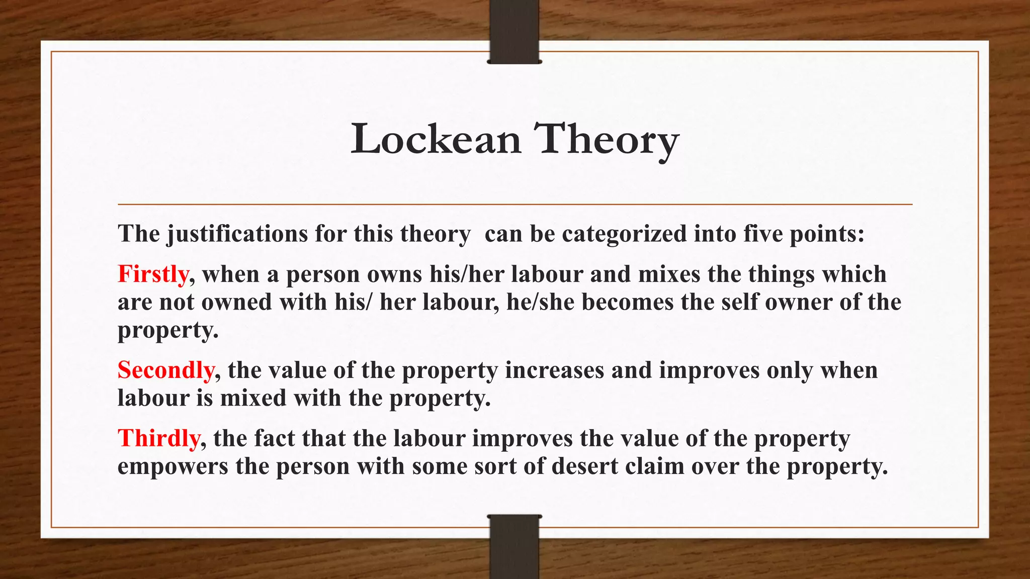 John locke philosophy of property | PDF