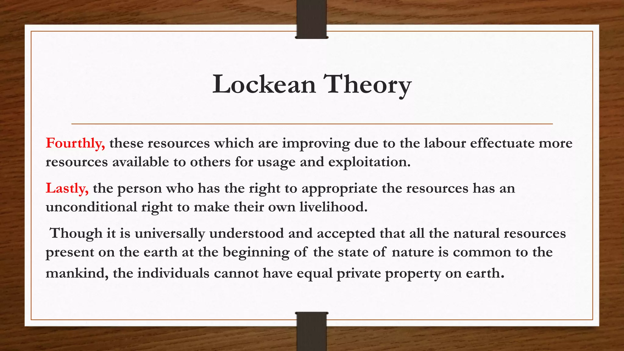 John locke philosophy of property | PDF