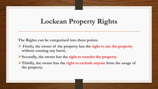 John locke philosophy of property | PDF