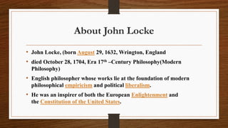 John locke philosophy of property | PDF