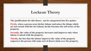 John locke philosophy of property | PDF