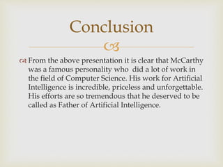John mcCarthy | PPTX