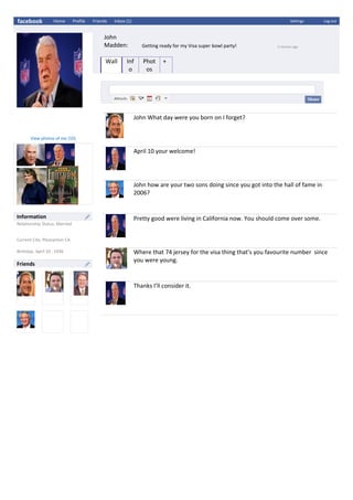 John madden facebook | DOC