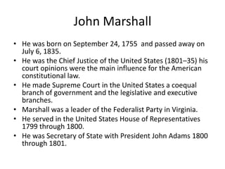 John marshall | PPTX