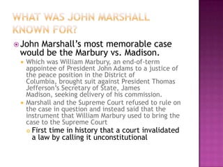 John marshall powerpoint | PPT