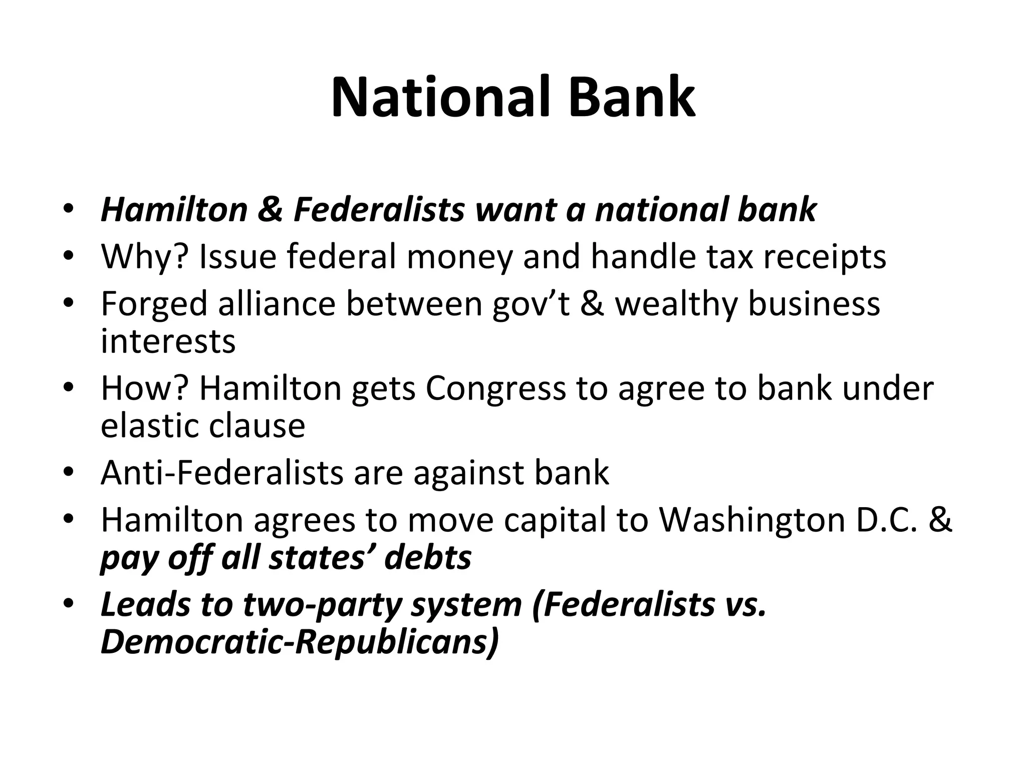 John Marshall & The National Bank | PPT