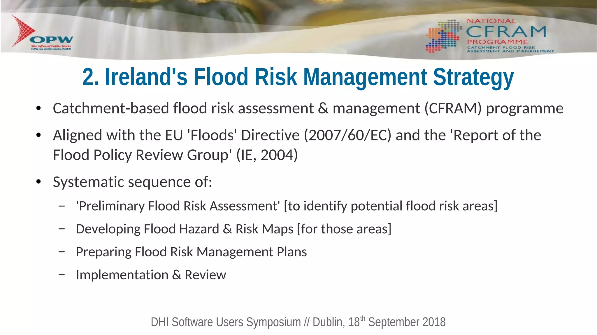Catchment-based Flood Risk Assessment & Management, CFRAM, programme ...