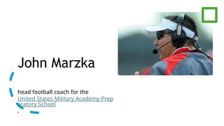 John Marzka head football coach for the United States Military Academy ...