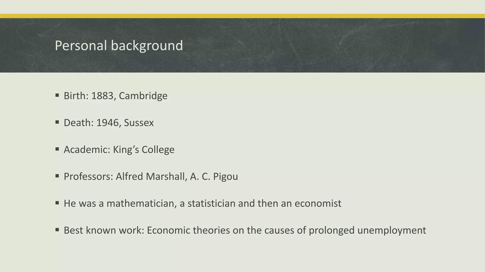 John Maynard Keynes | PPT