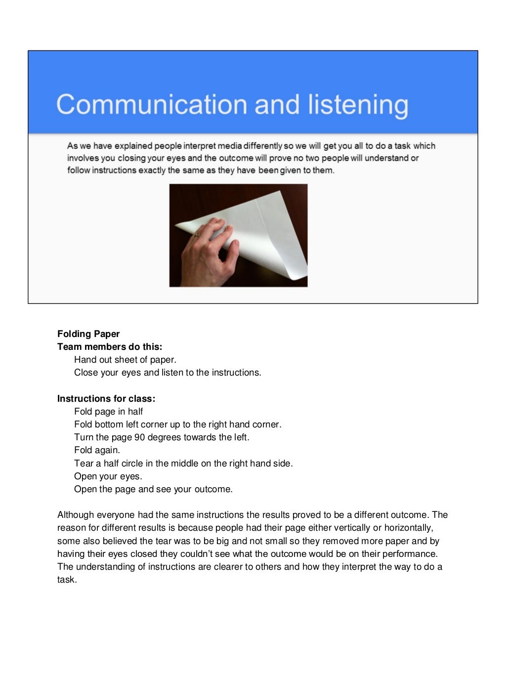 Media Interpretation