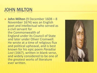 John milton | PPTX