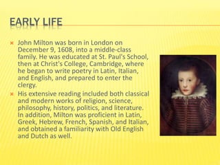 John milton | PPT