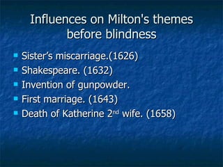 John milton 1608 1674 | PPT