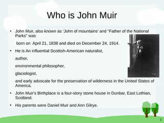 John muir | PDF | Outdoor Attractions | Attractions