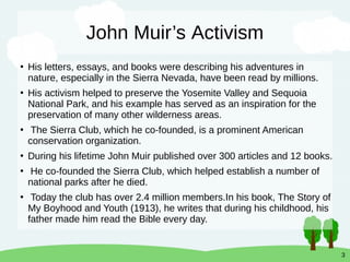 John muir | PDF | Outdoor Attractions | Attractions