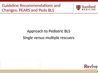 Pediatric Resuscitation Overview and science | PPTX