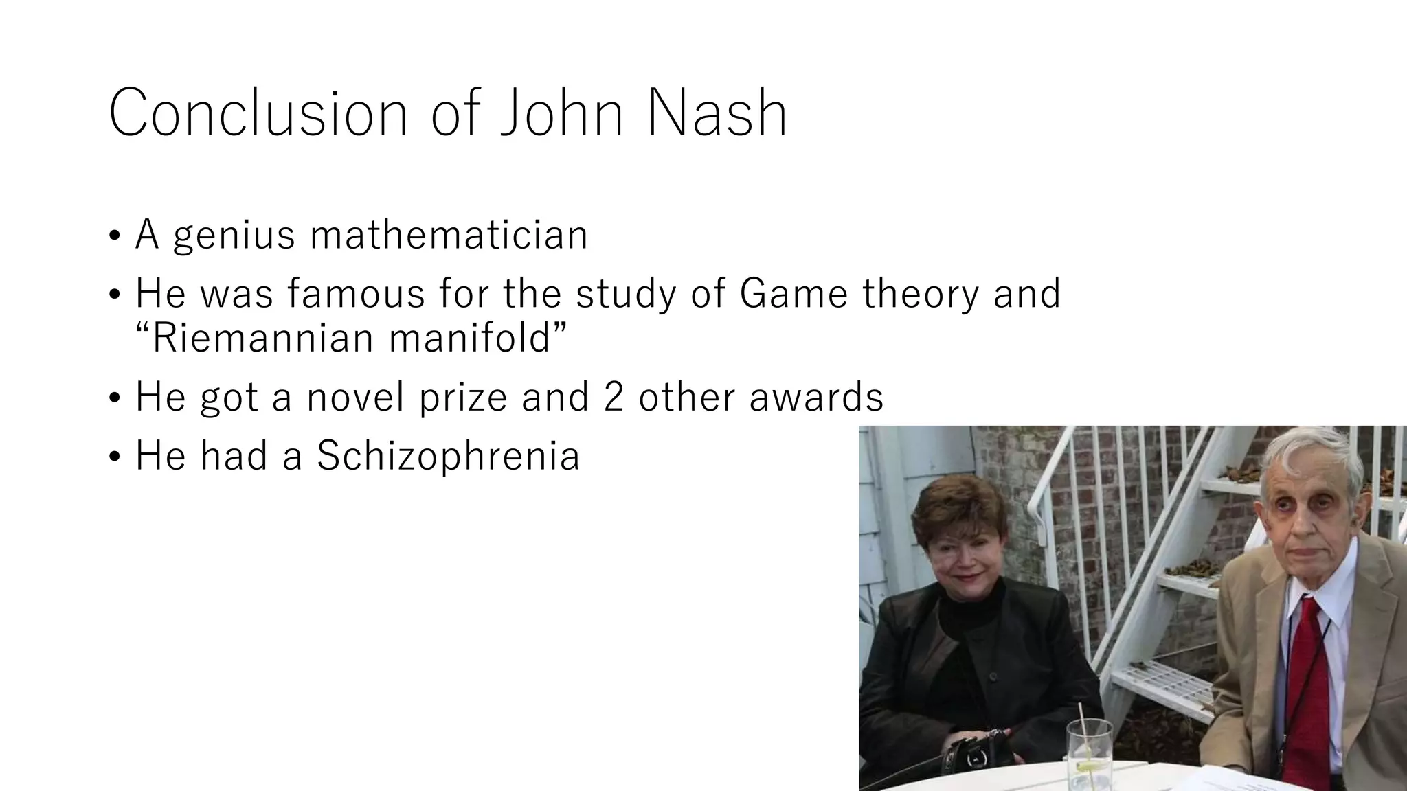 A genius mathematician John Nash's whole life | PPT