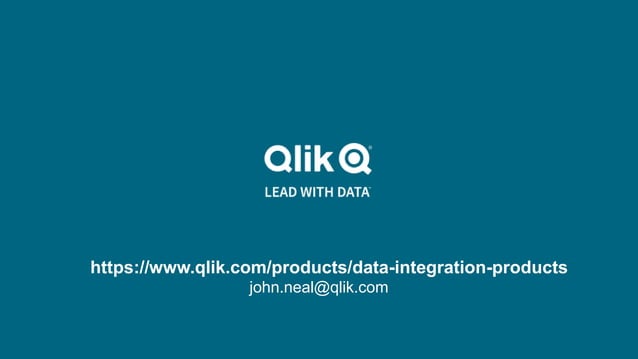 Keeping Analytics Data Fresh in a Streaming Architecture | John Neal, Qlik | PPTX | Databases ...