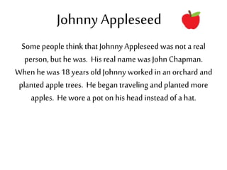 Johnny appleseed | PPTX