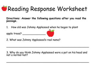 Johnny appleseed | PPTX | Food & Drink