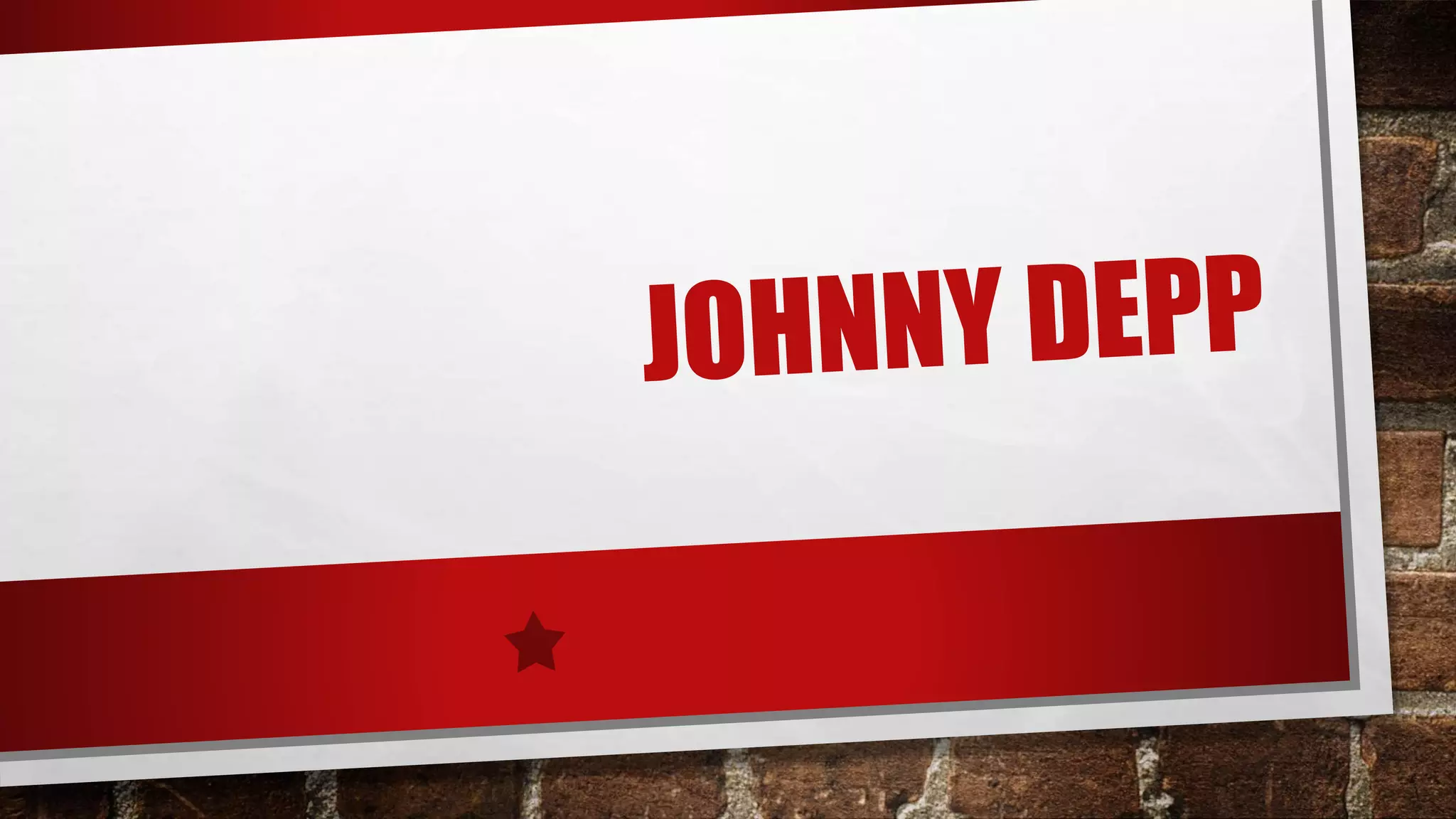 Johnny Depp | PPTX