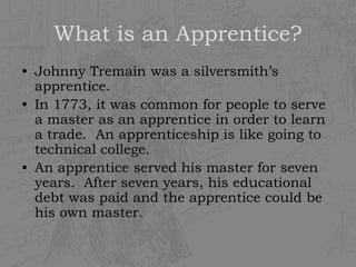 Johnny tremain | PPT